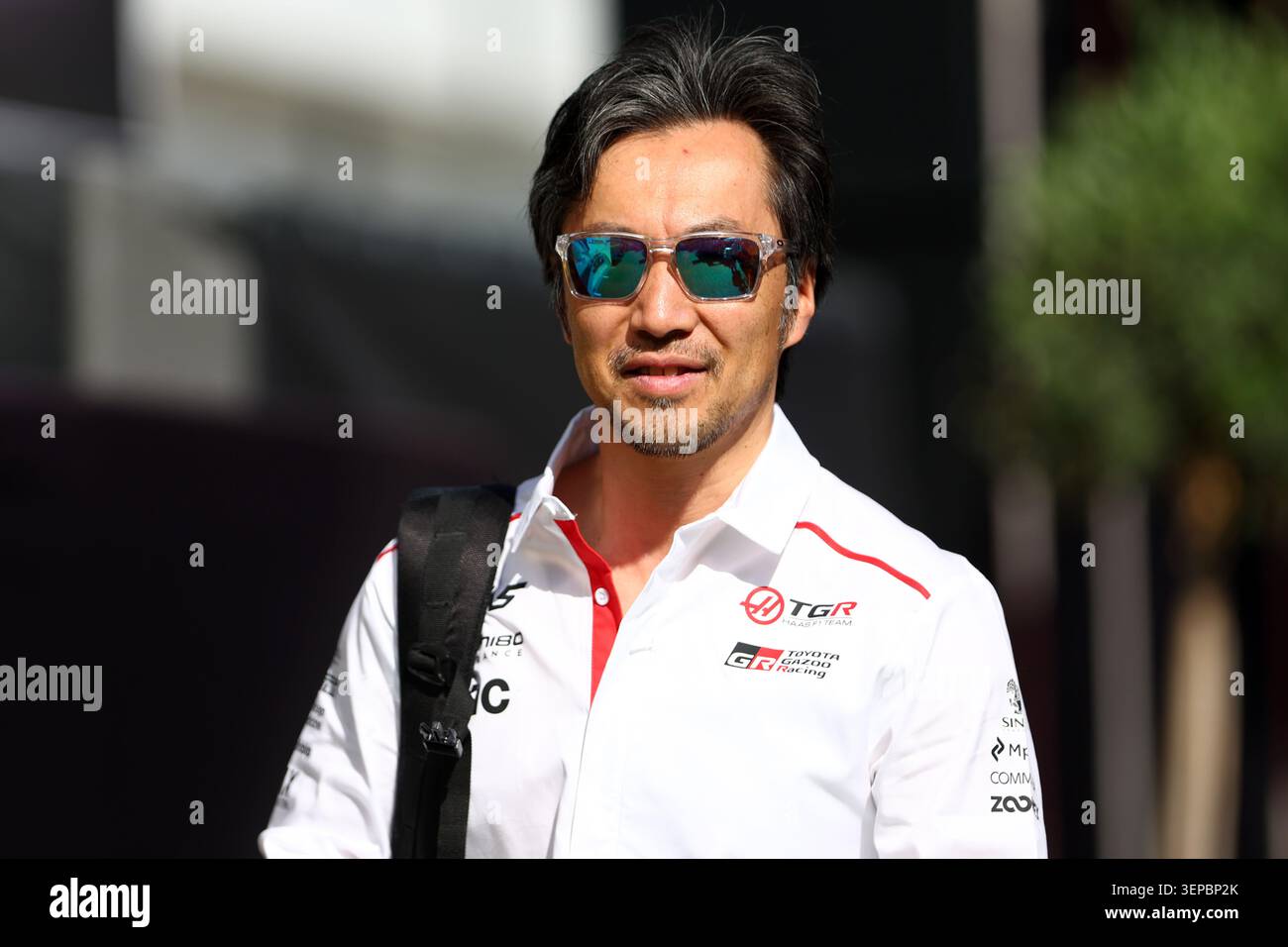 Ayao Kotatsu, team principal of TGR Haas F1 Team looks on in the ...