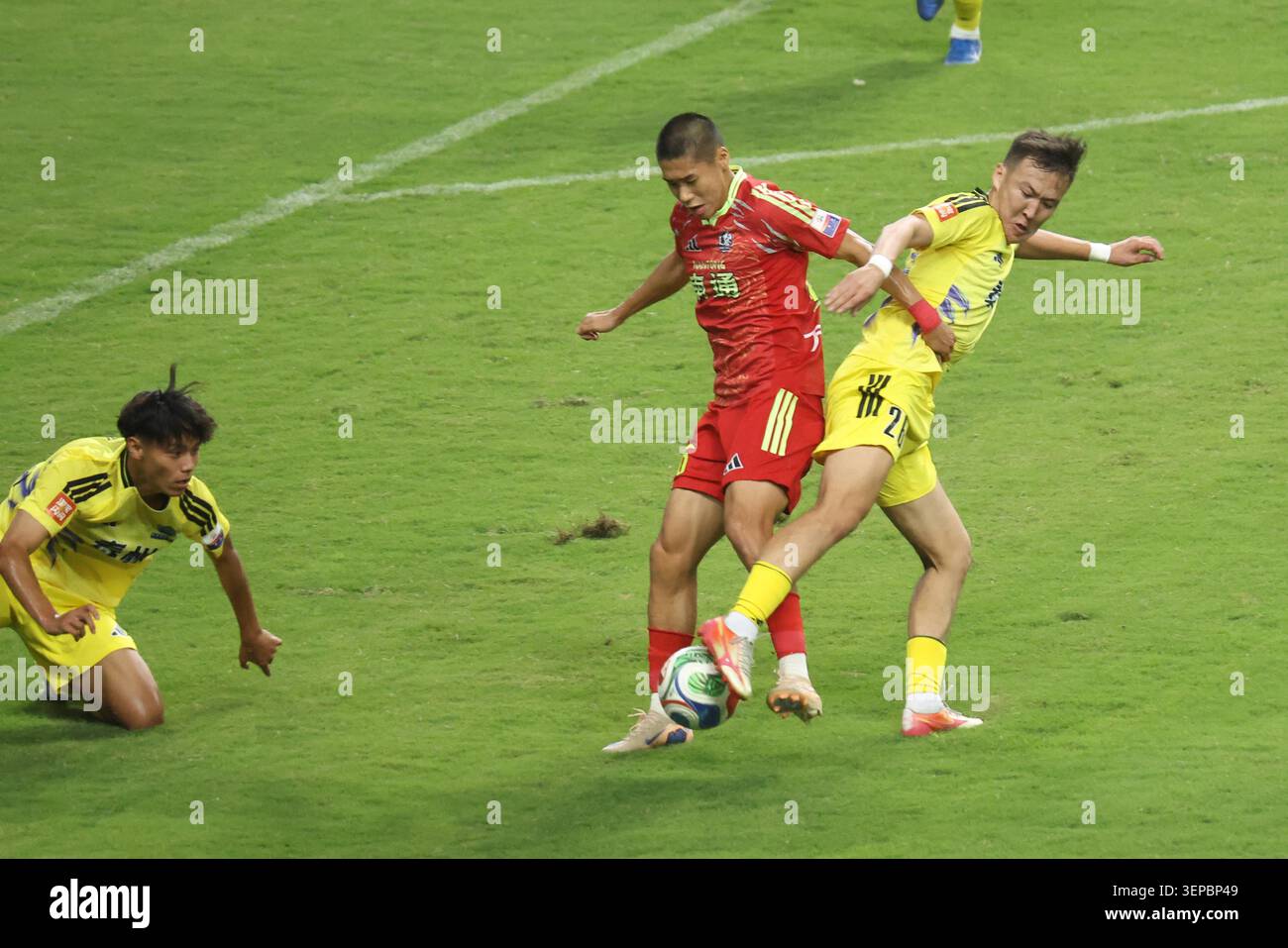Taizhou team defeats Nantong team 1-0 at Nantong Sports and Exhibition ...