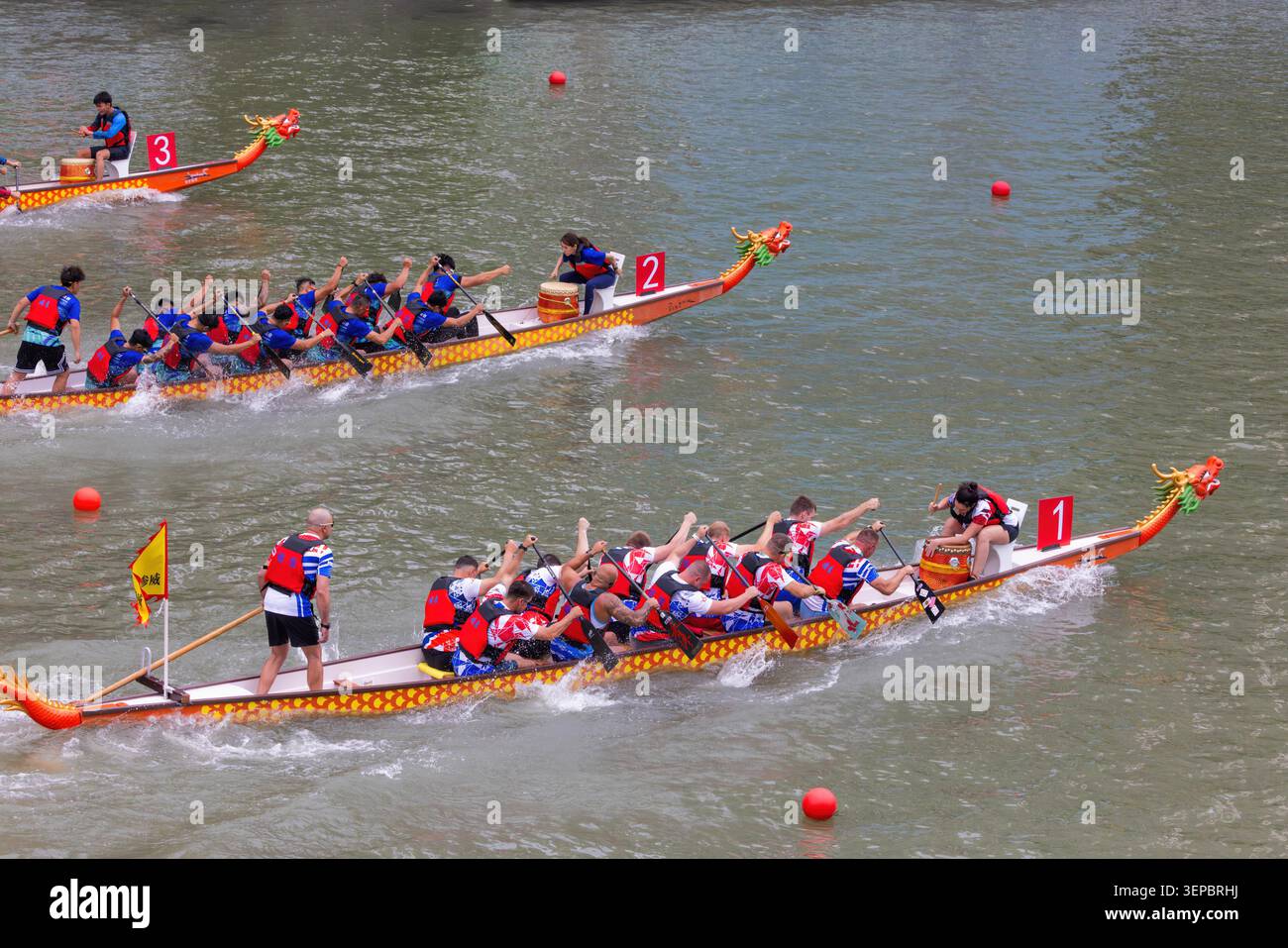 Members of Russian Vladivostok team compete during the Shanghai Suzhou ...