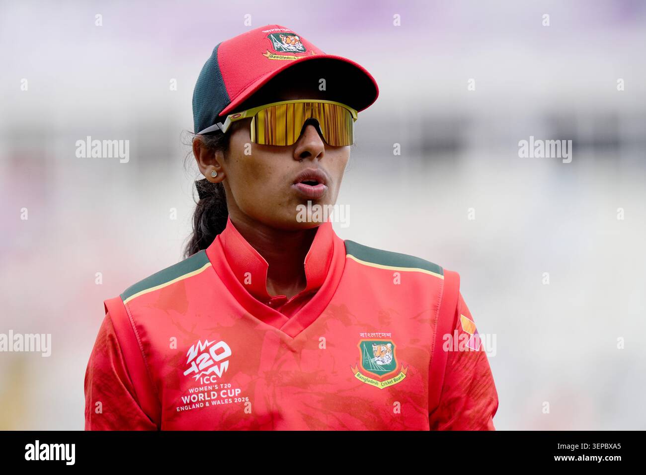 Bangladesh's Rabeya Khan during the ICC Women's T20 World Cup, Group 1 ...