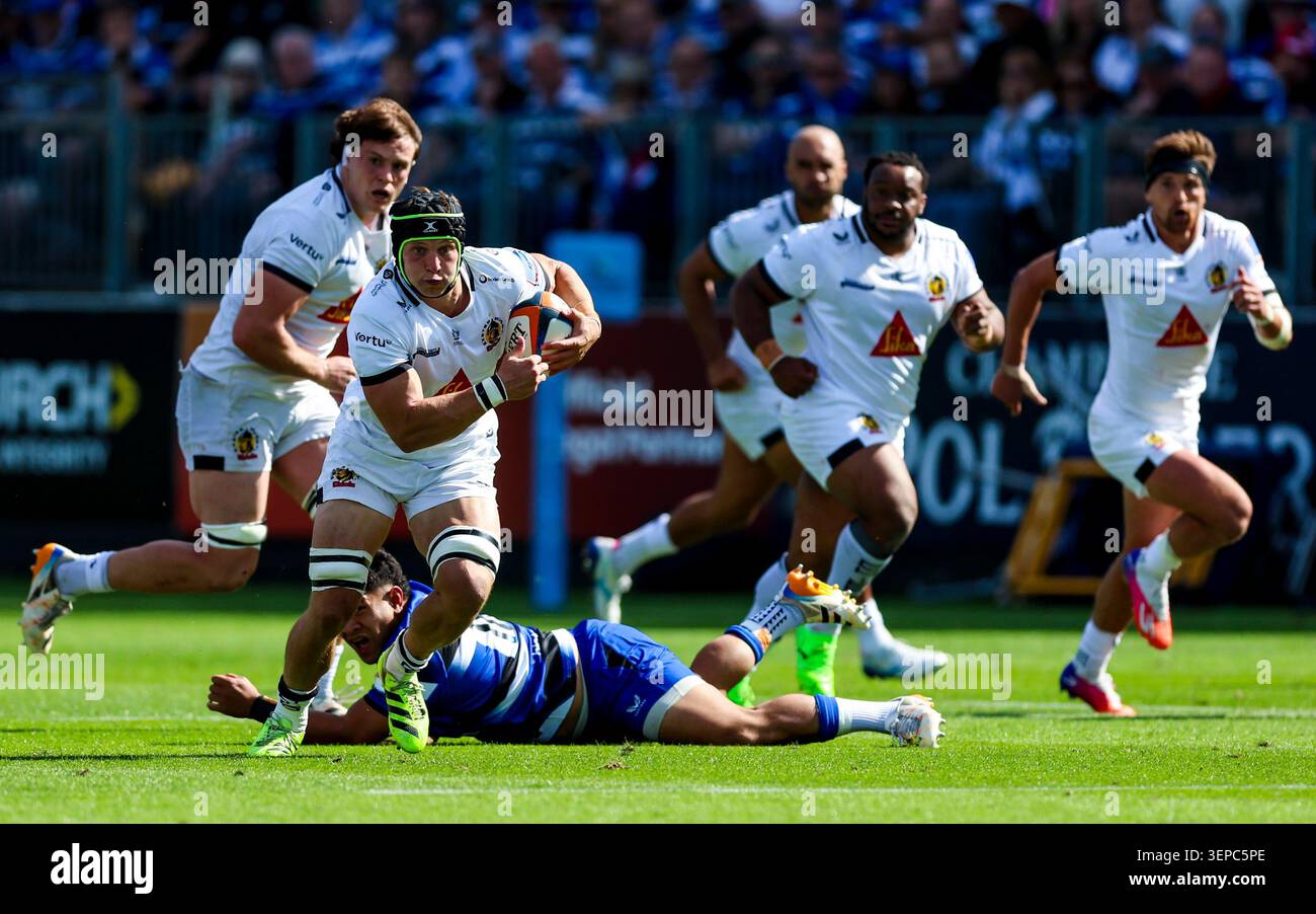 Exeter Chiefs' Ross Vincent in action during the Gallagher PREM match ...