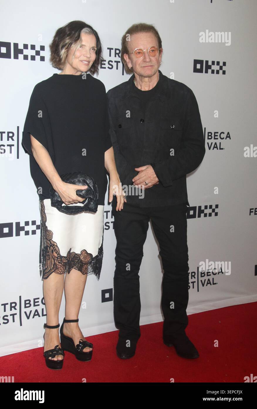 NEW YORK, NY - JUNE 13:Ali Hewson and Bono at Guggi Premiere during the ...