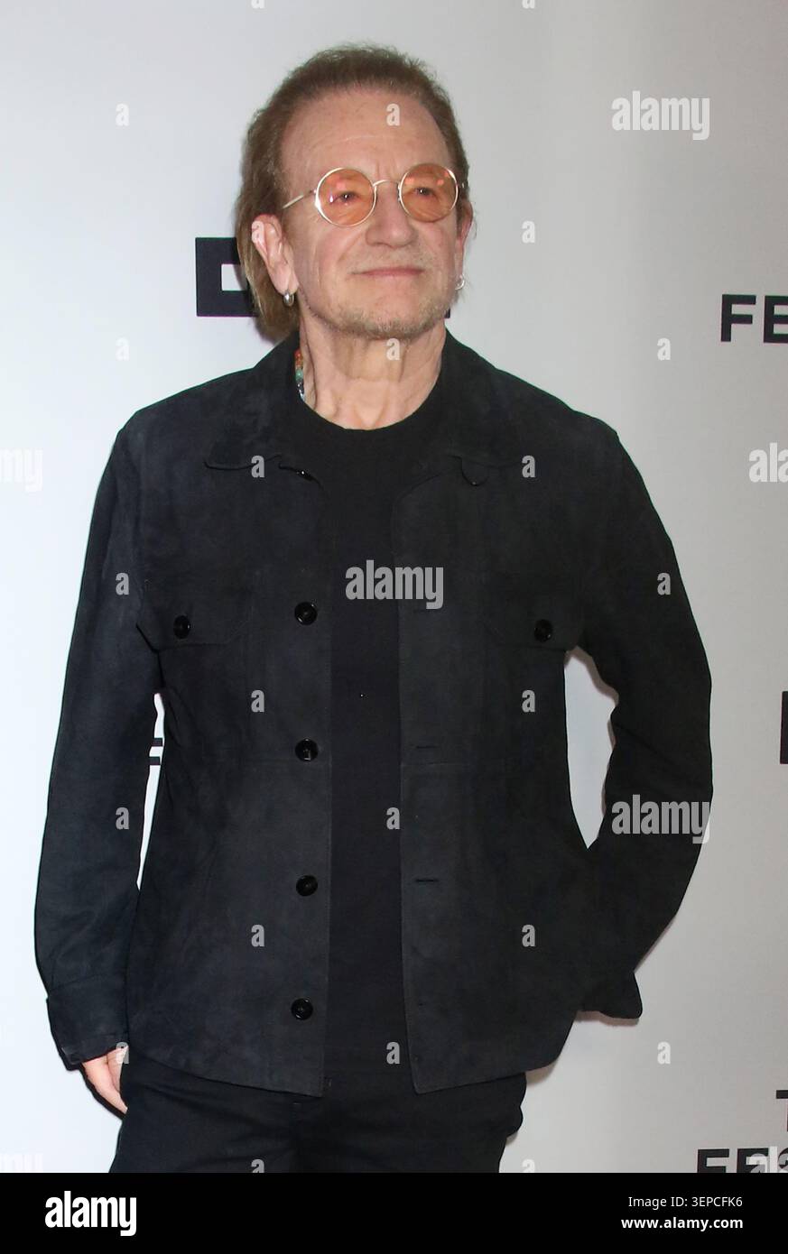 NEW YORK, NY - JUNE 13:Bono at Guggi Premiere during the Tribeca ...