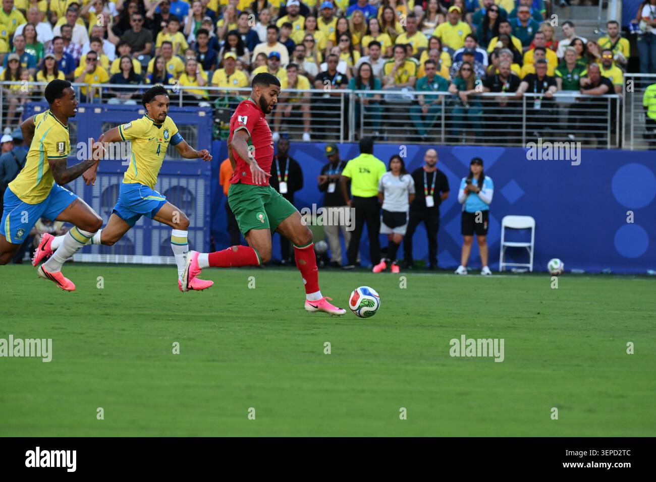 IPA85682747 - Ismael Saibari (Morocco) in action during the Brazil vs ...