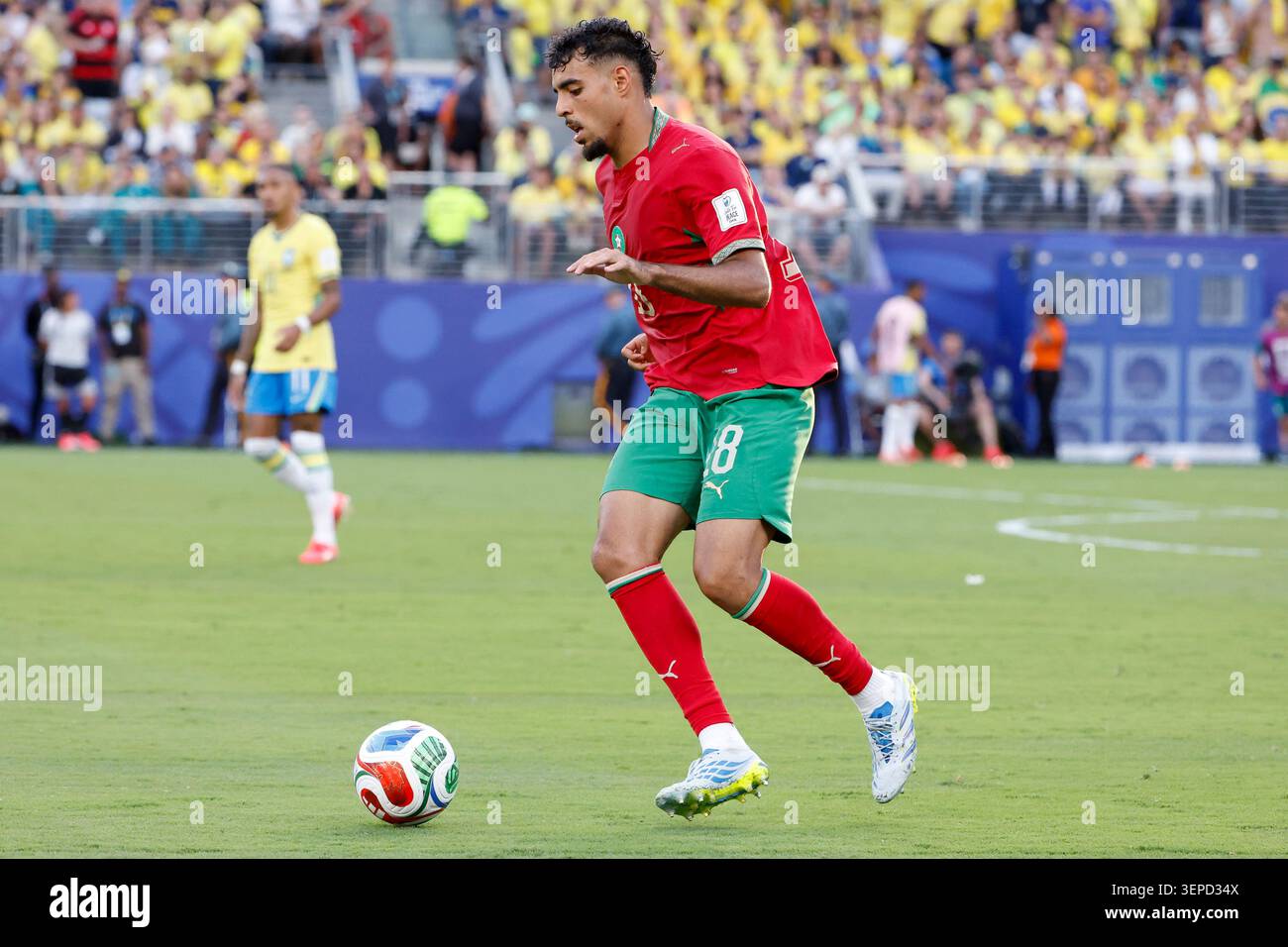 Chadi Riad #18 of Morocco during the FIFA World Cup 2026, Group C ...