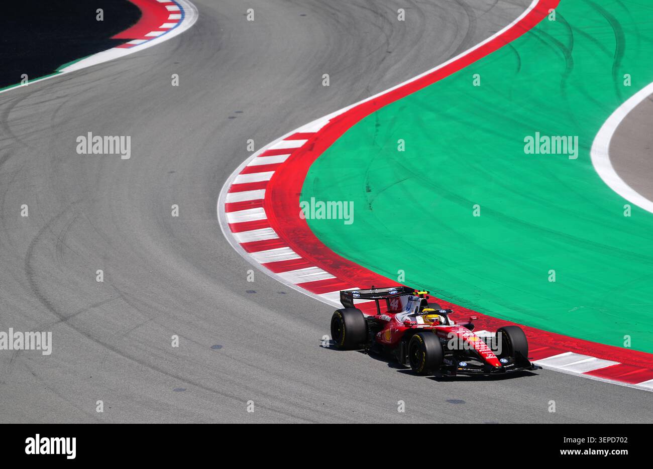 Ferrari driver Lewis Hamilton during the race at the Circuit de ...
