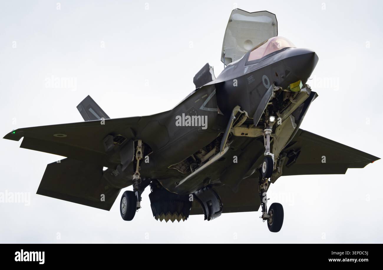 Cosford, UK, Sunday 14th June 2026; a Lockheed Martin F-35B Lightning ...
