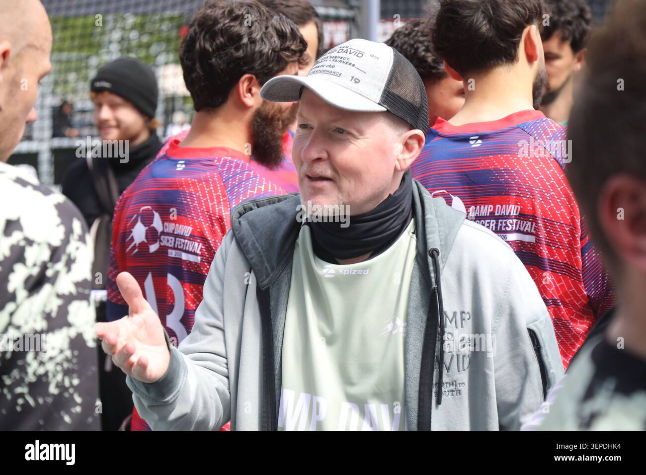 Joey Kelly beim CAMP DAVID Soccer Festival am Uber Platz. Berlin, 13.06 ...
