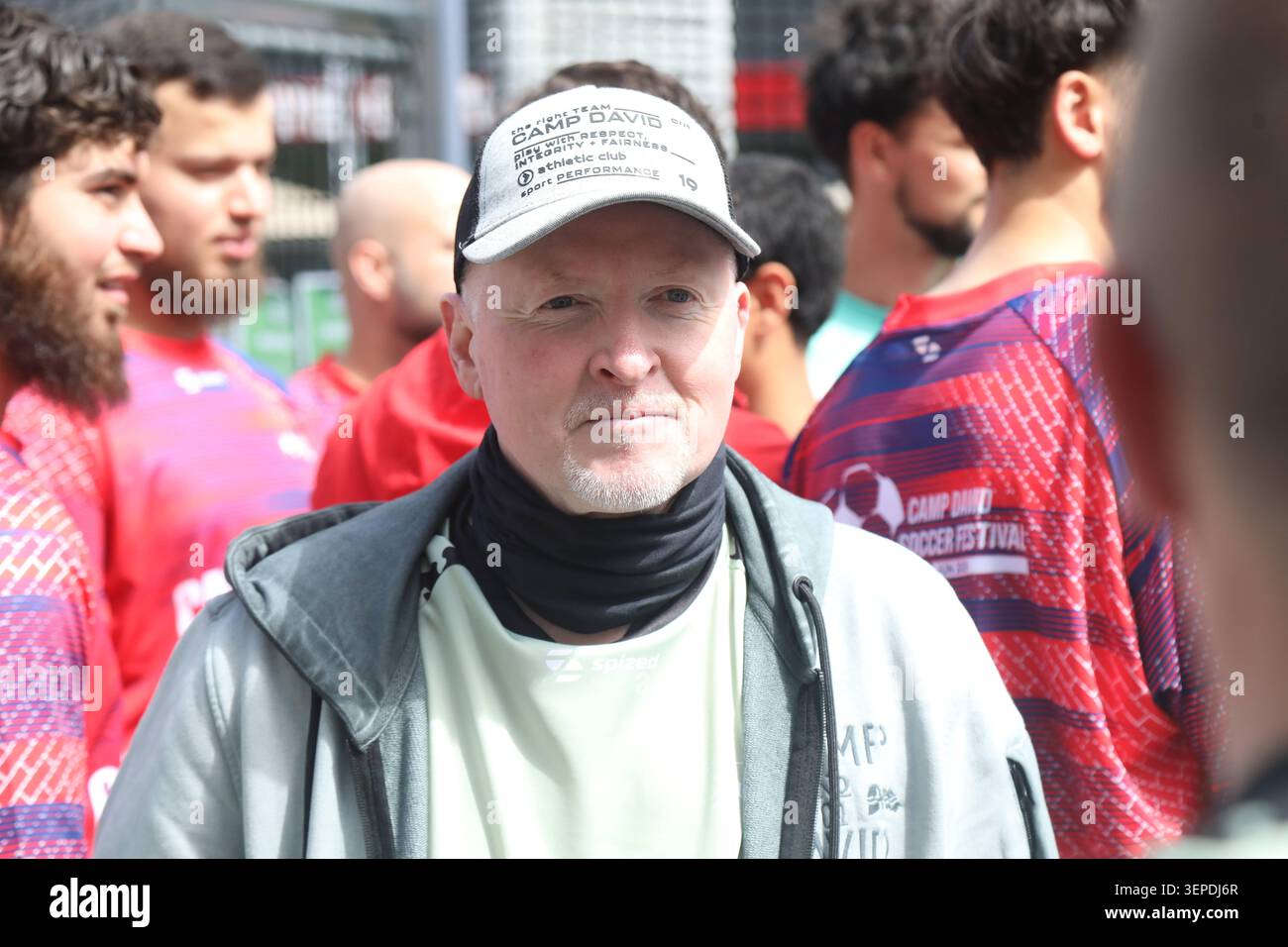 Joey Kelly beim CAMP DAVID Soccer Festival am Uber Platz. Berlin, 13.06 ...