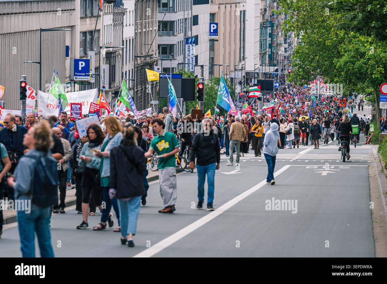 People take the streets for an European demonstration against ...
