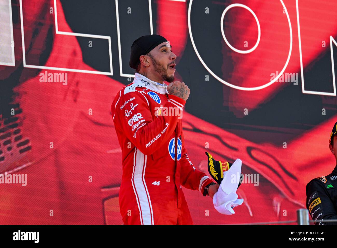 Spain, Barcelona, 14th June 2026, Lewis Hamilton, Ferrari, during the ...