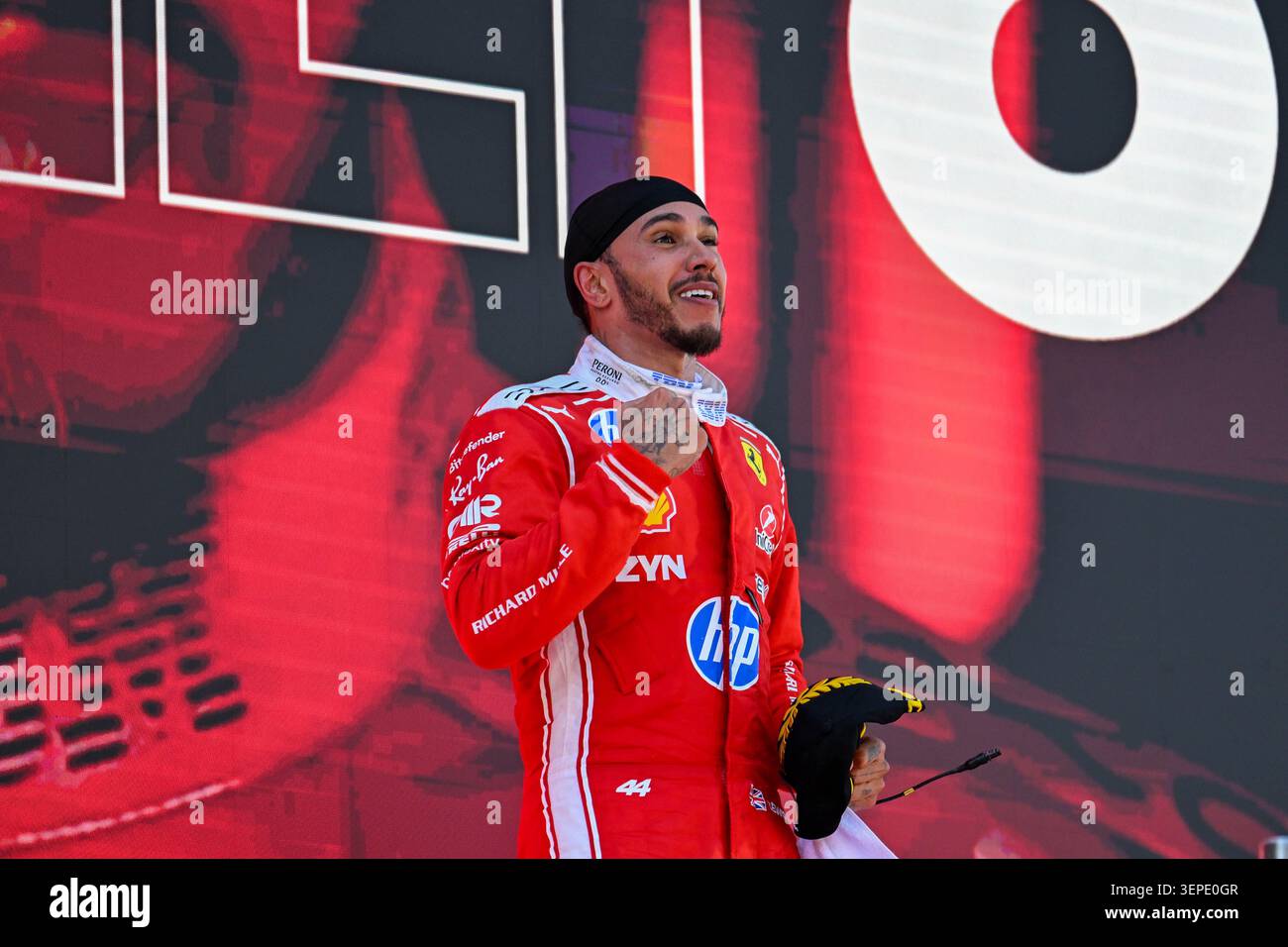Spain, Barcelona, 14th June 2026, Lewis Hamilton, Ferrari, during the ...
