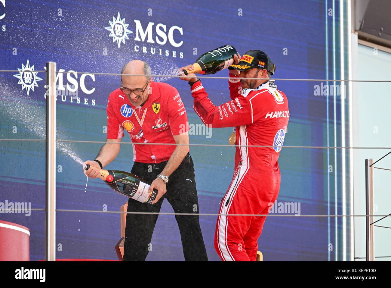 Spain, Barcelona, 14th June 2026, Carlo Santi, Lewis Hamilton, Ferrari ...