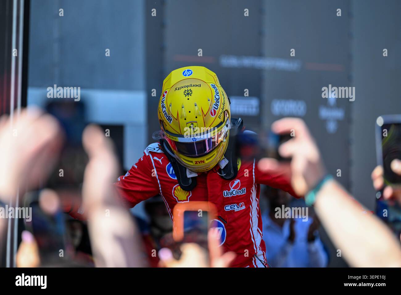 Spain, Barcelona, 14th June 2026, Lewis Hamilton, Ferrari, during the ...
