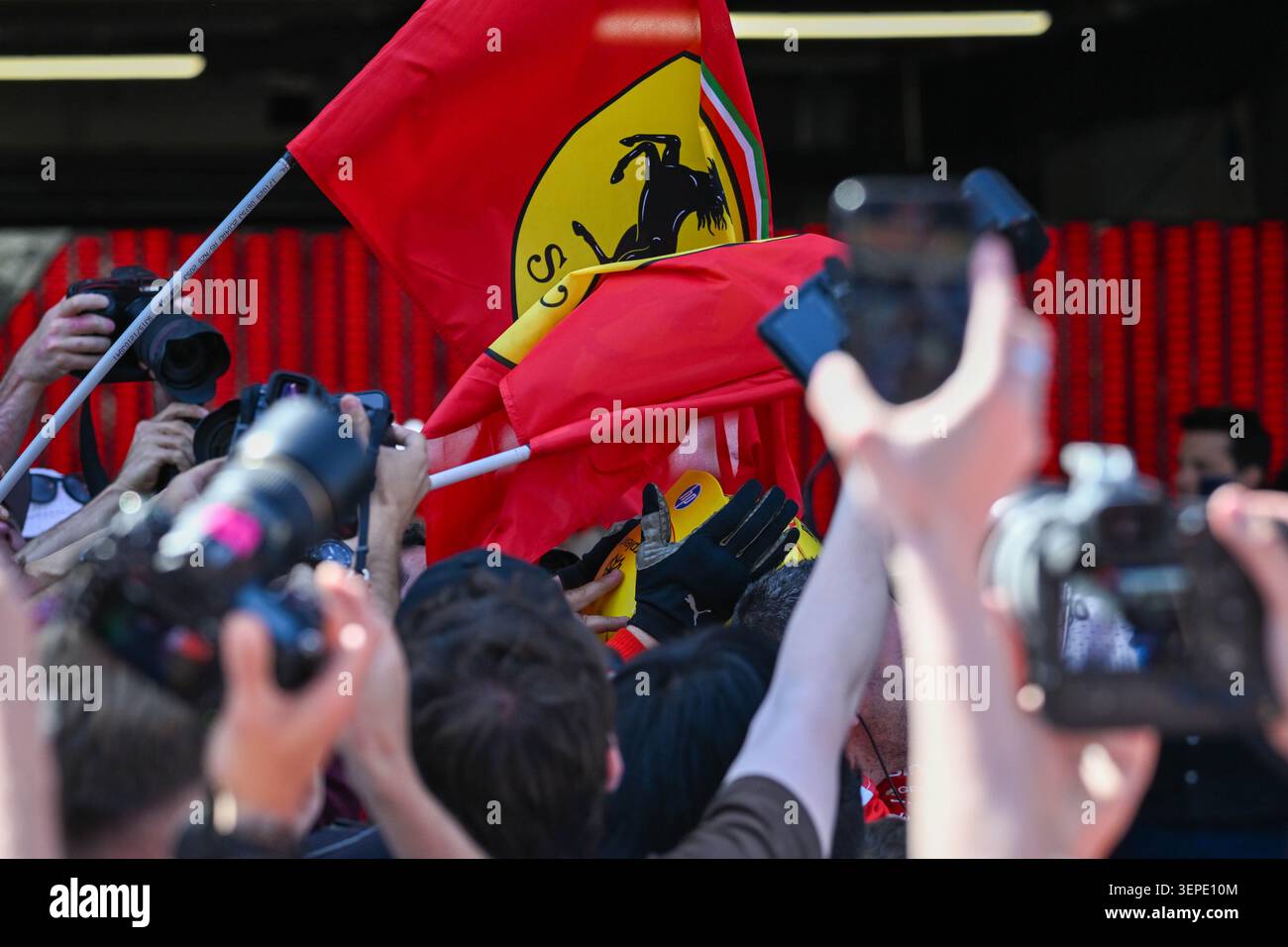 Spain, Barcelona, 14th June 2026, Lewis Hamilton, Ferrari, during the ...