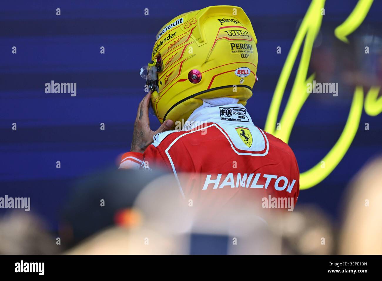 Spain, Barcelona, 14th June 2026, Lewis Hamilton, Ferrari, during the ...
