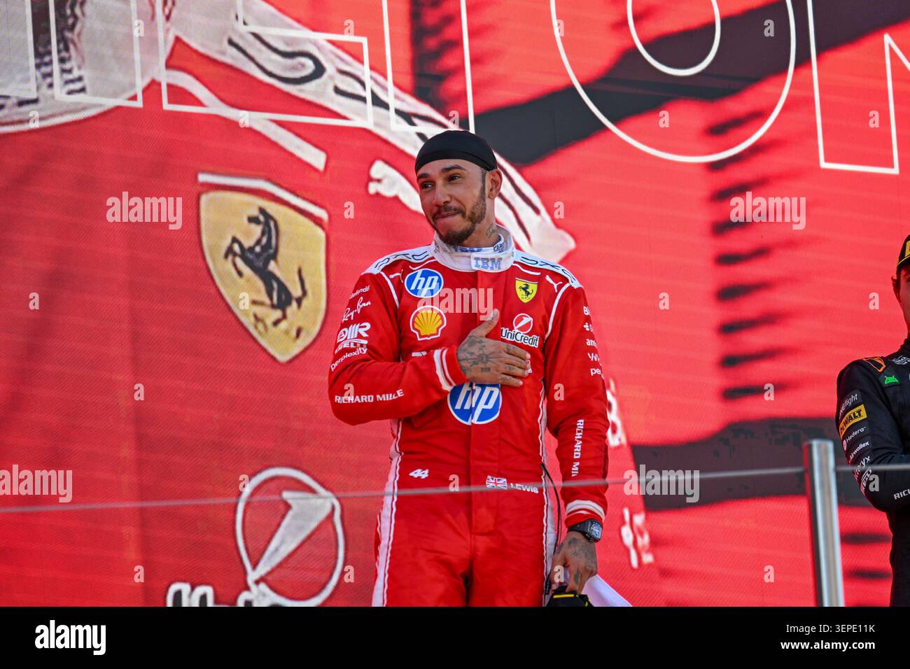 Spain, Barcelona, 14th June 2026, Lewis Hamilton, Ferrari, during the ...