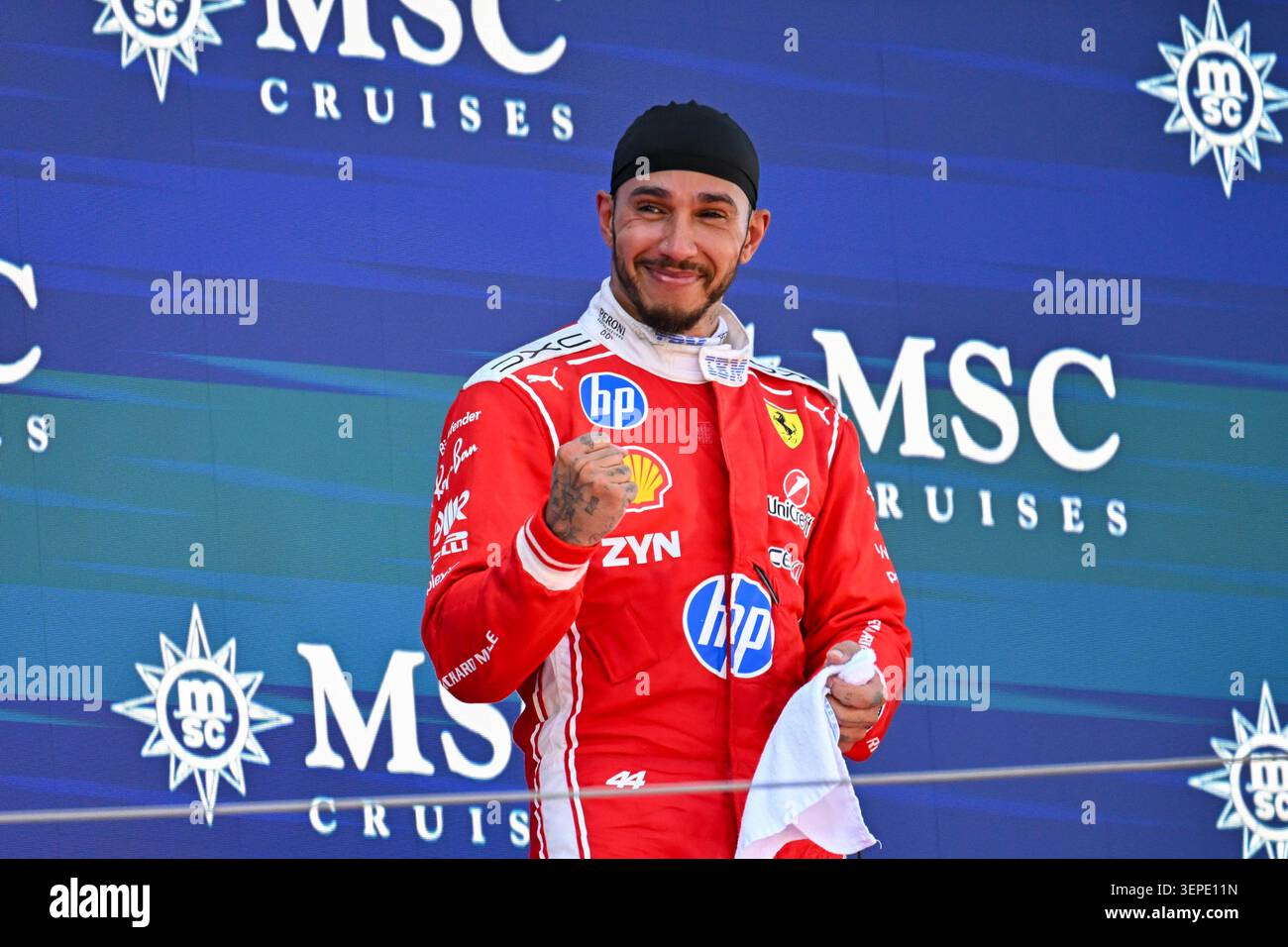 Spain, Barcelona, 14th June 2026, Lewis Hamilton, Ferrari, during the ...