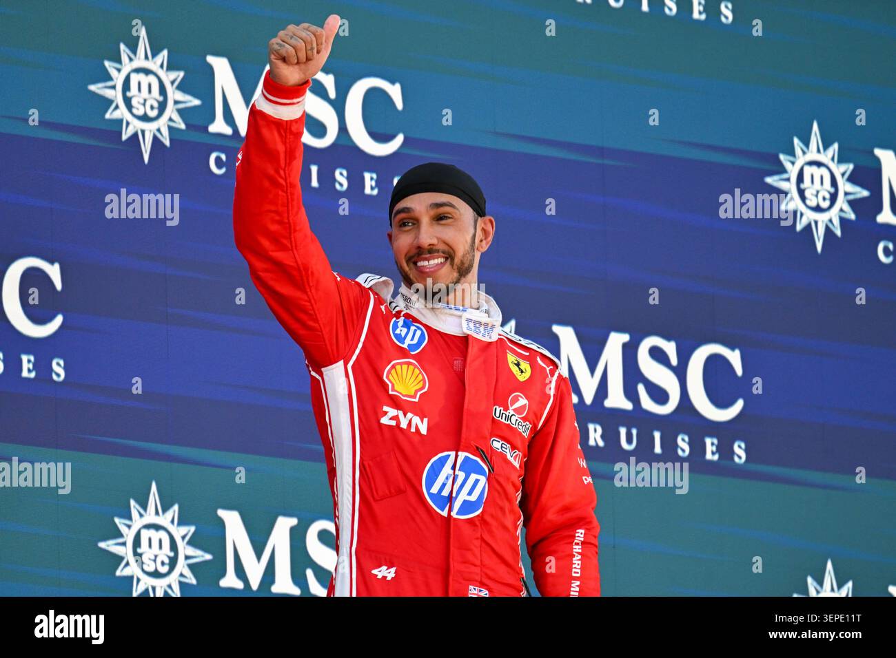 Spain, Barcelona, 14th June 2026, Lewis Hamilton, Ferrari, during the ...