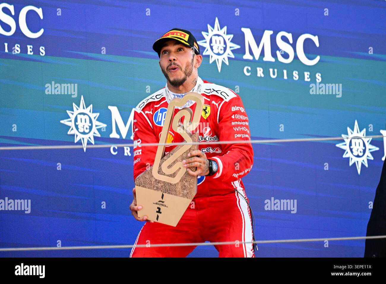 Spain, Barcelona, 14th June 2026, Lewis Hamilton, Ferrari, during the ...