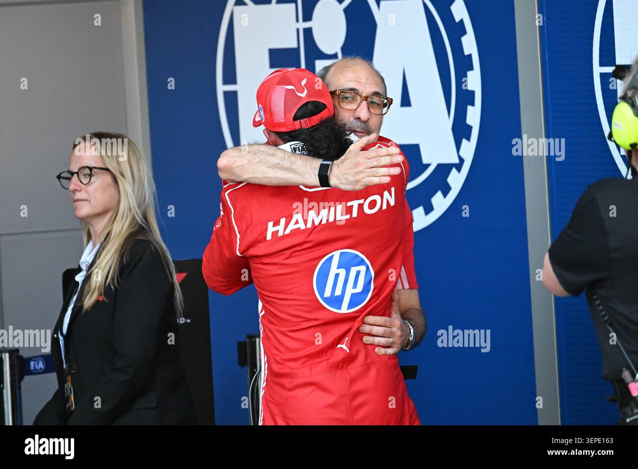 Spain, Barcelona, 14th June 2026, Carlo Santi, Lewis Hamilton, Ferrari ...