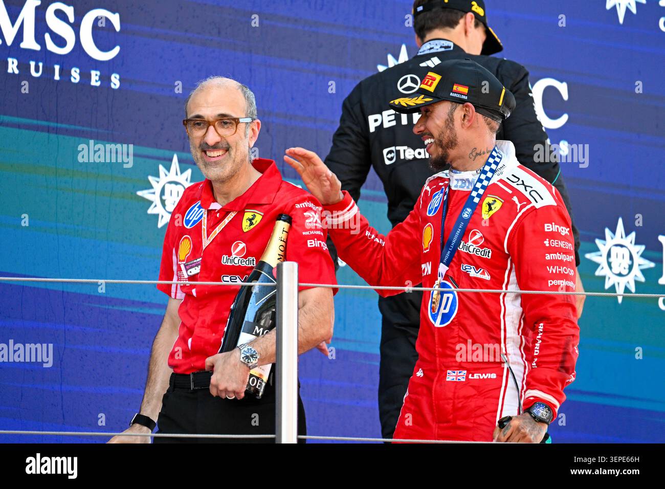 Spain, Barcelona, 14th June 2026, Carlo Santi, Lewis Hamilton, Ferrari ...