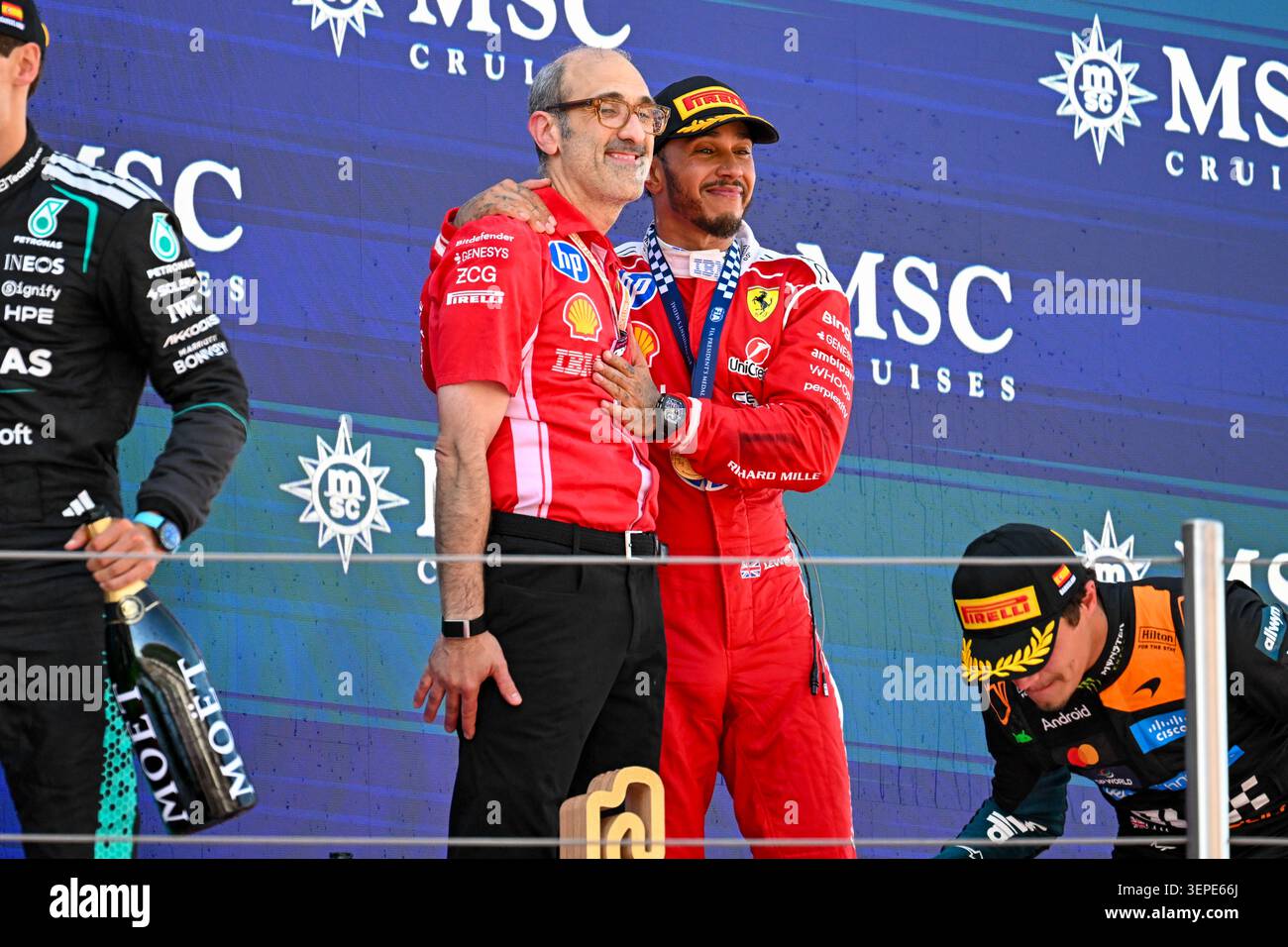 Spain, Barcelona, 14th June 2026, Carlo Santi, Lewis Hamilton, Ferrari ...