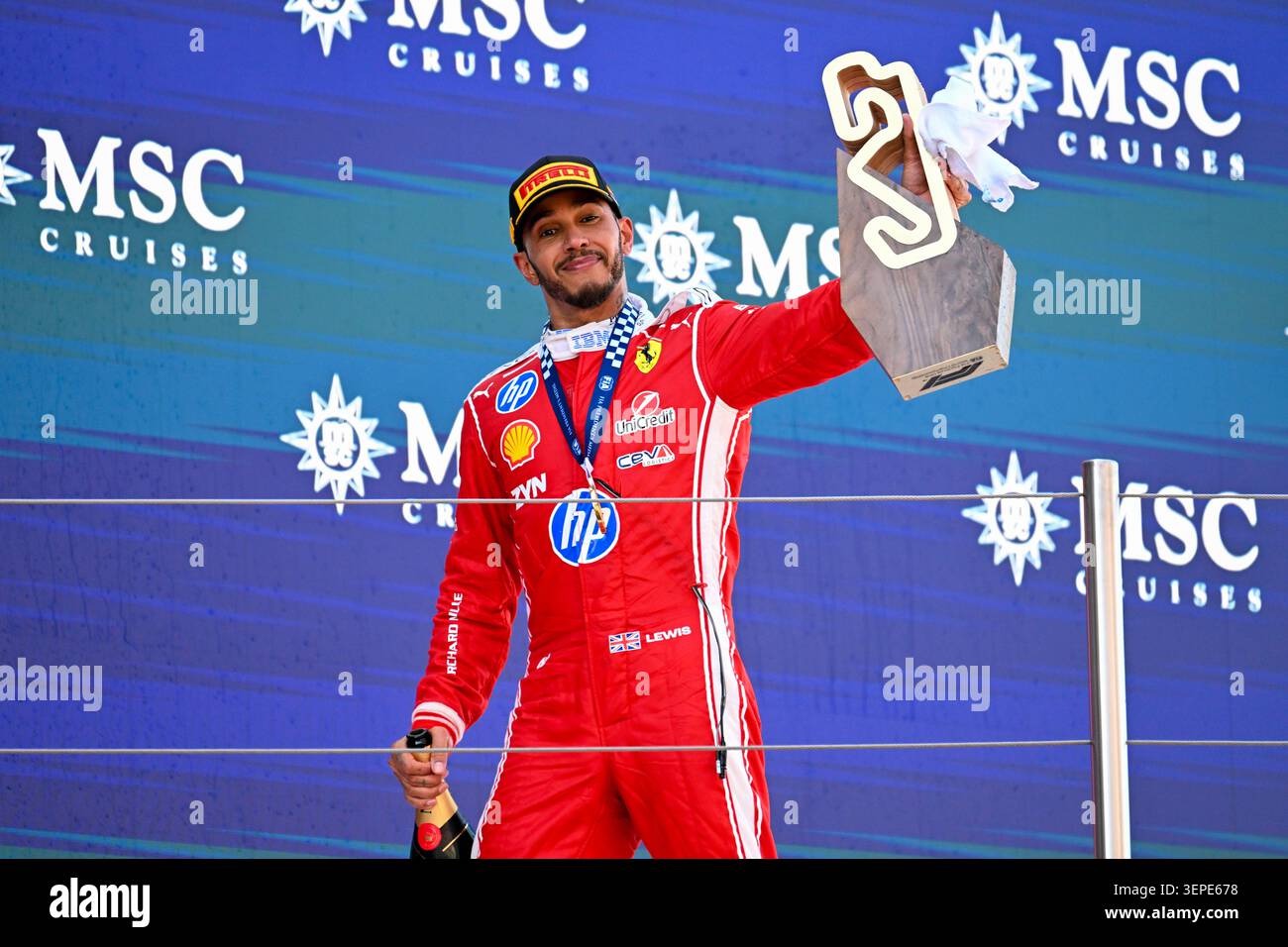 Spain, Barcelona, 14th June 2026, Lewis Hamilton, Ferrari, during the ...