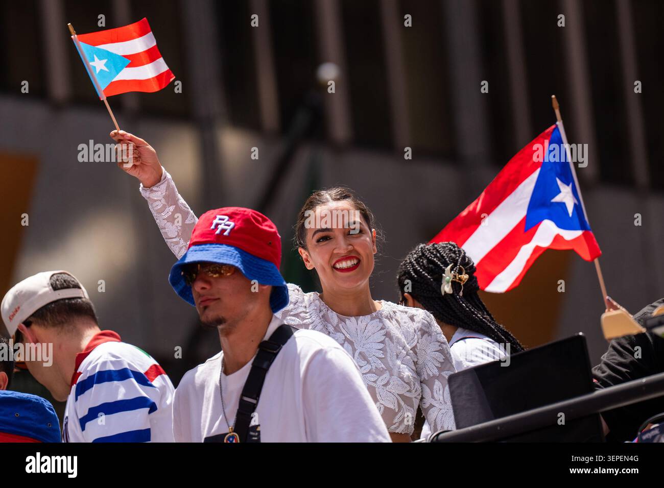 Rep. Alexandria Ocasio-Cortez, D-N.Y., takes part in the National ...