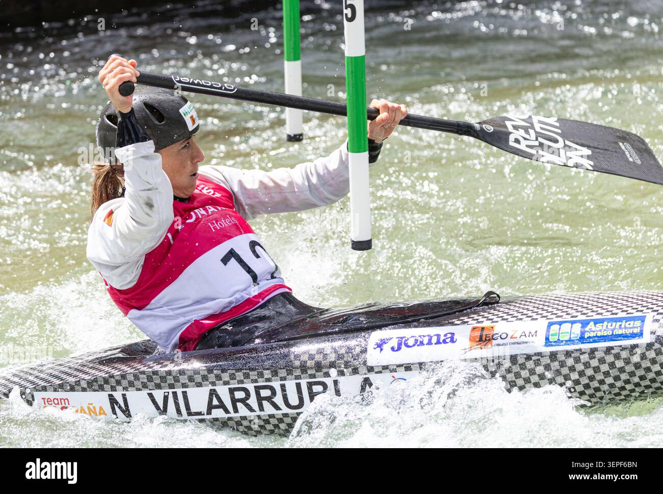 Nuria Vilarrubla (ESP), Einer Canadier, C1, Frauen; ICF Kanu Slalom ...