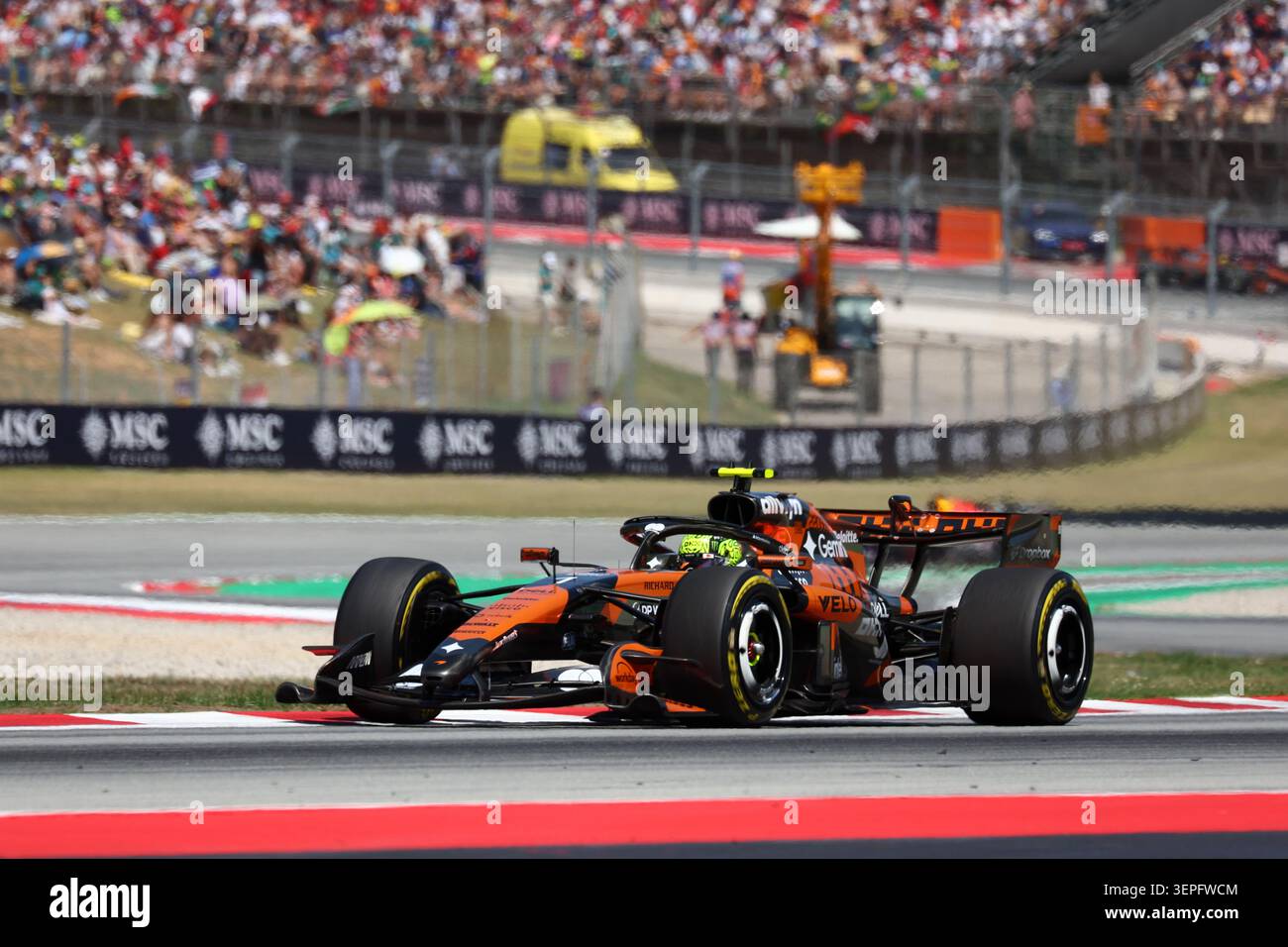Barcelona, Spain. 14th June, 2026. Lando Norris of McLaren Mastercard ...