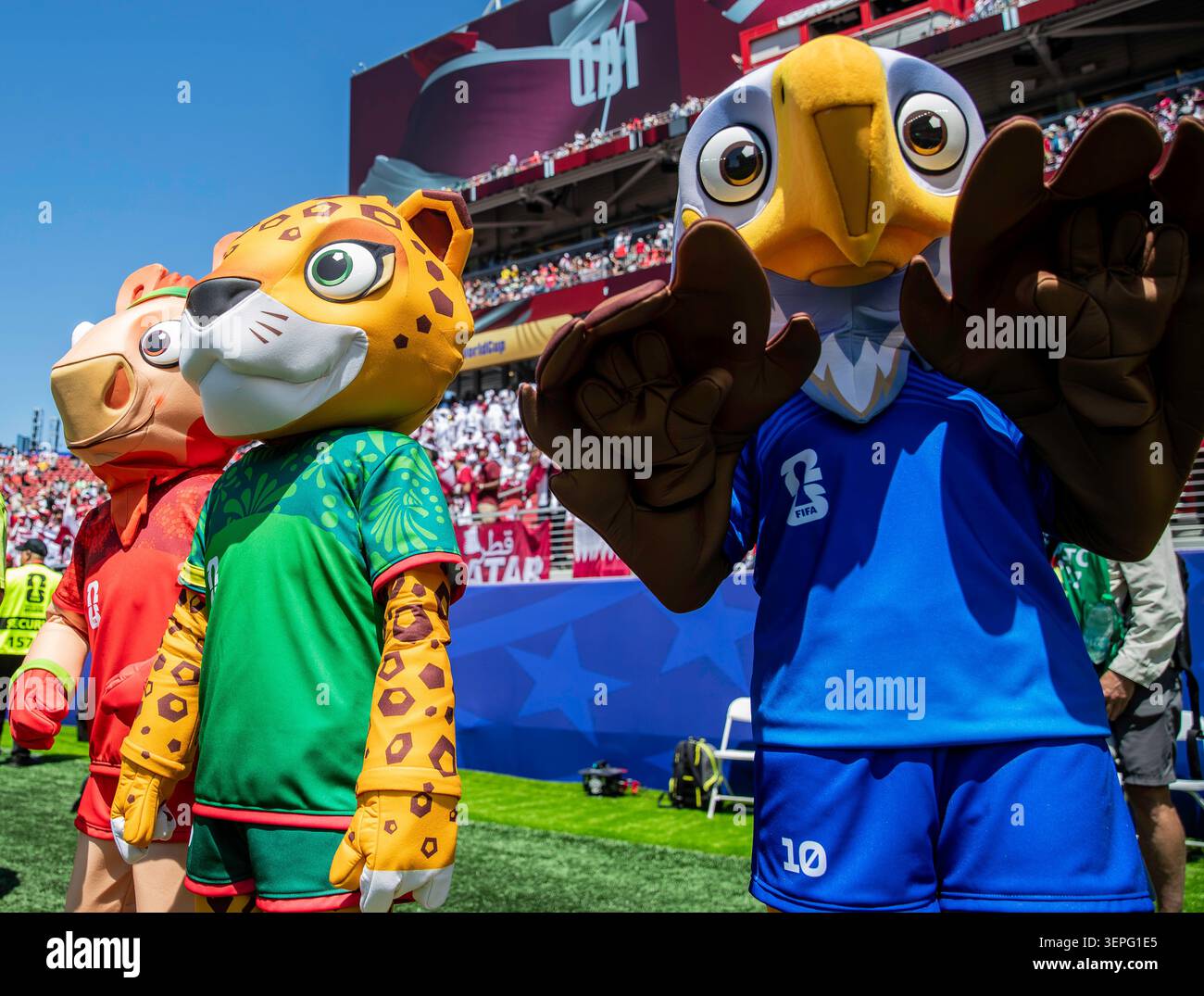 June 13 2026 FIFA mascots before the FIFA World Cup game between Qatar ...