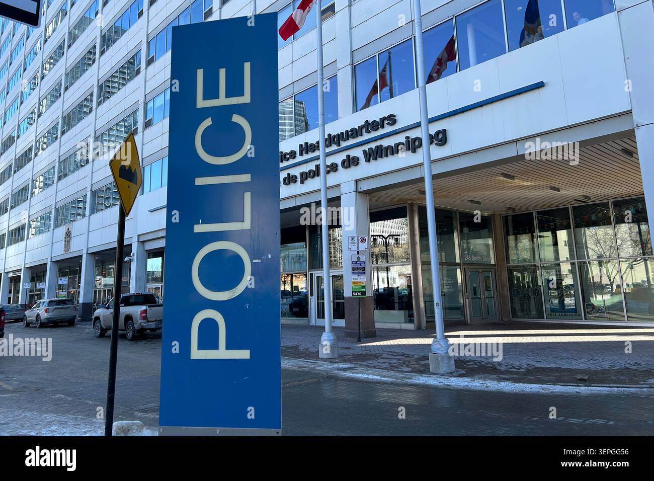The Winnipeg Police Service headquarters is pictured in Winnipeg ...