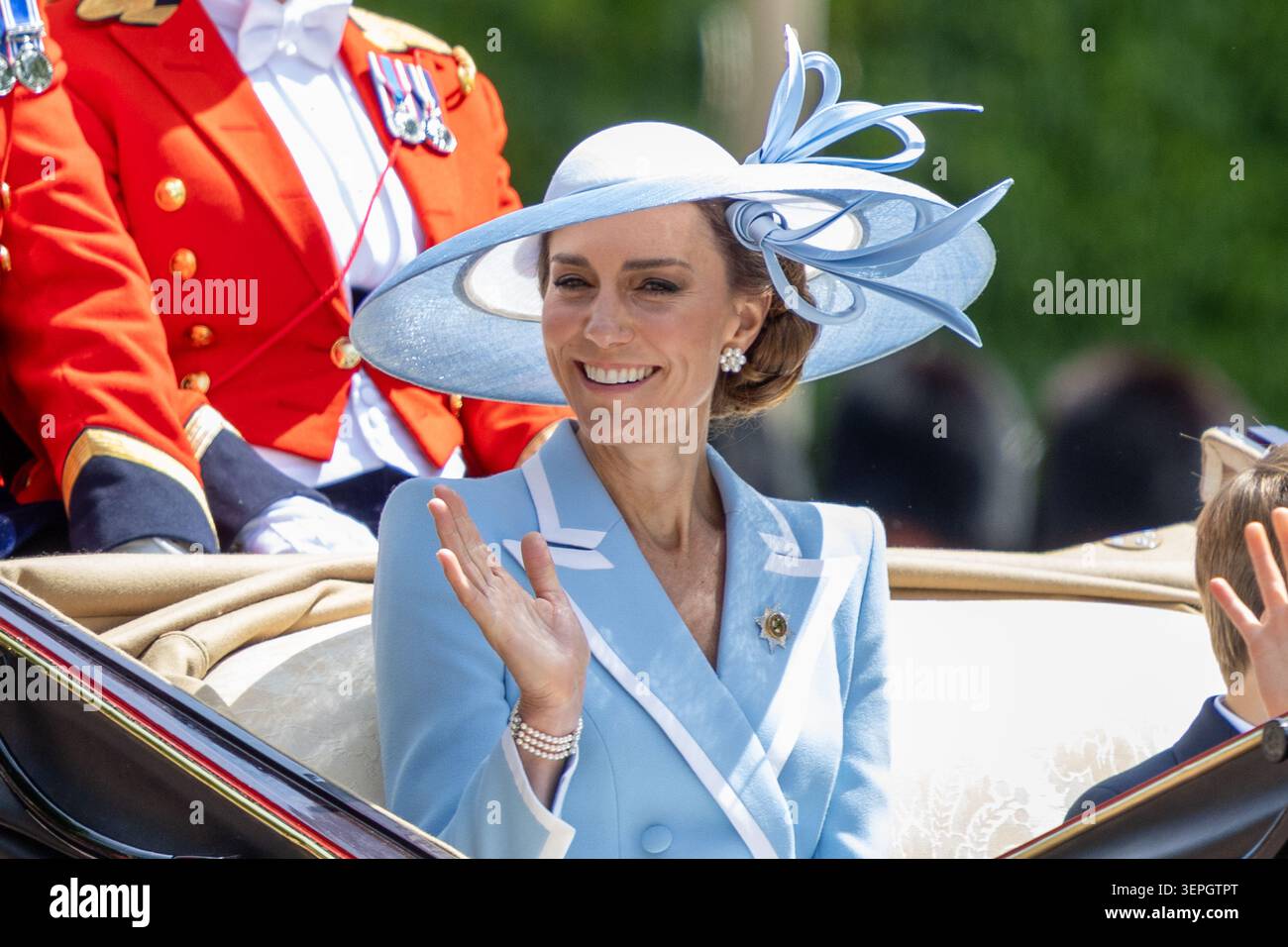 Catherine, Princess of Wales in an Ascot Landau carriage on The Mall ...