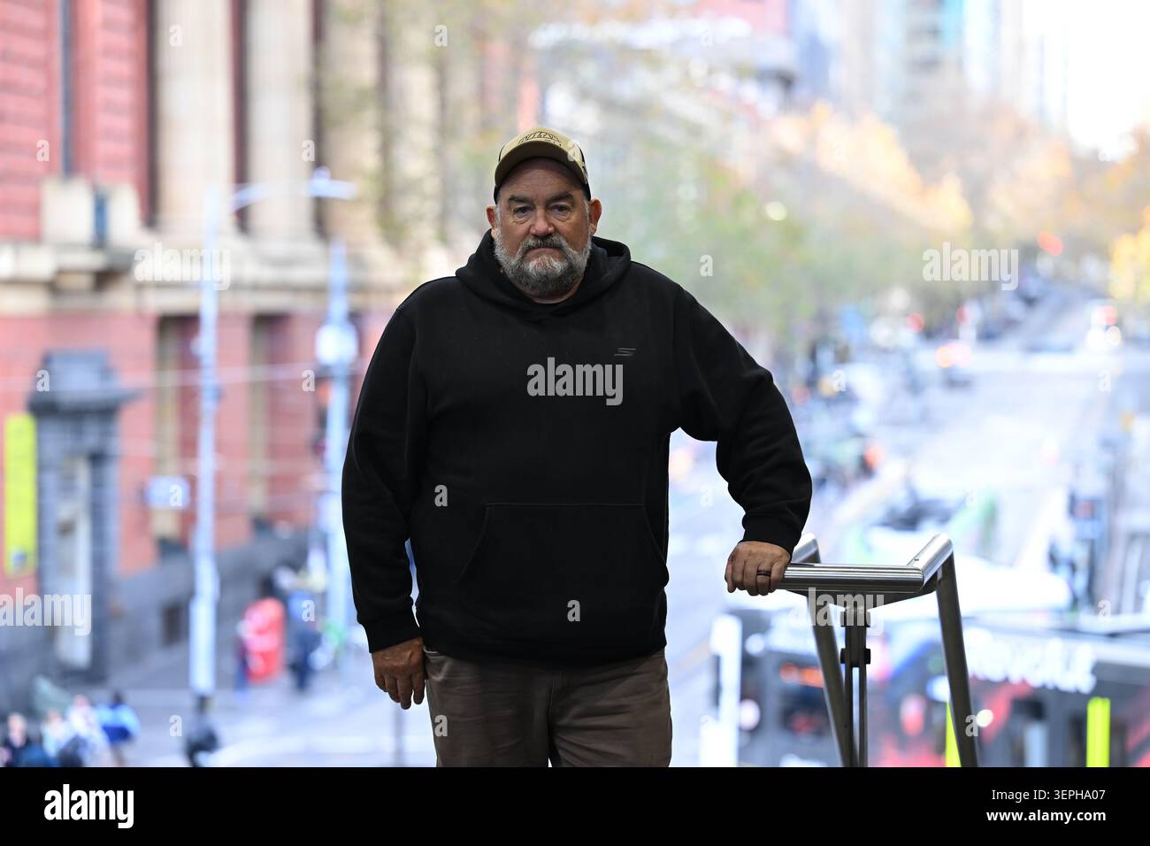 Anthony Boucher poses for a photo after speaking to AAP in Melbourne ...