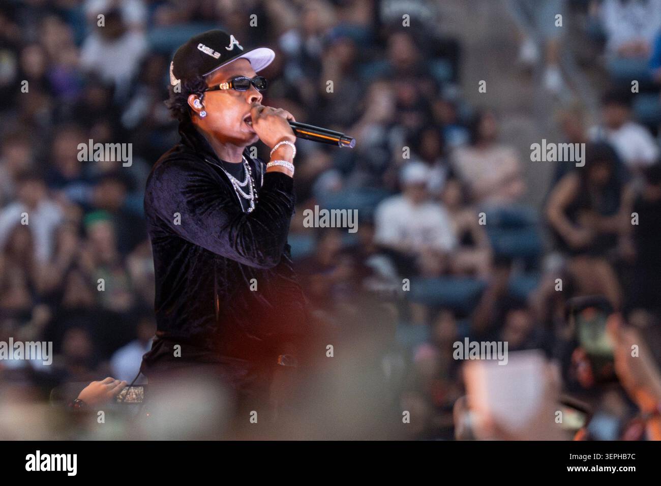 Lil Baby performs at Summer Smash on Sunday, June 14, 2026, at the ...