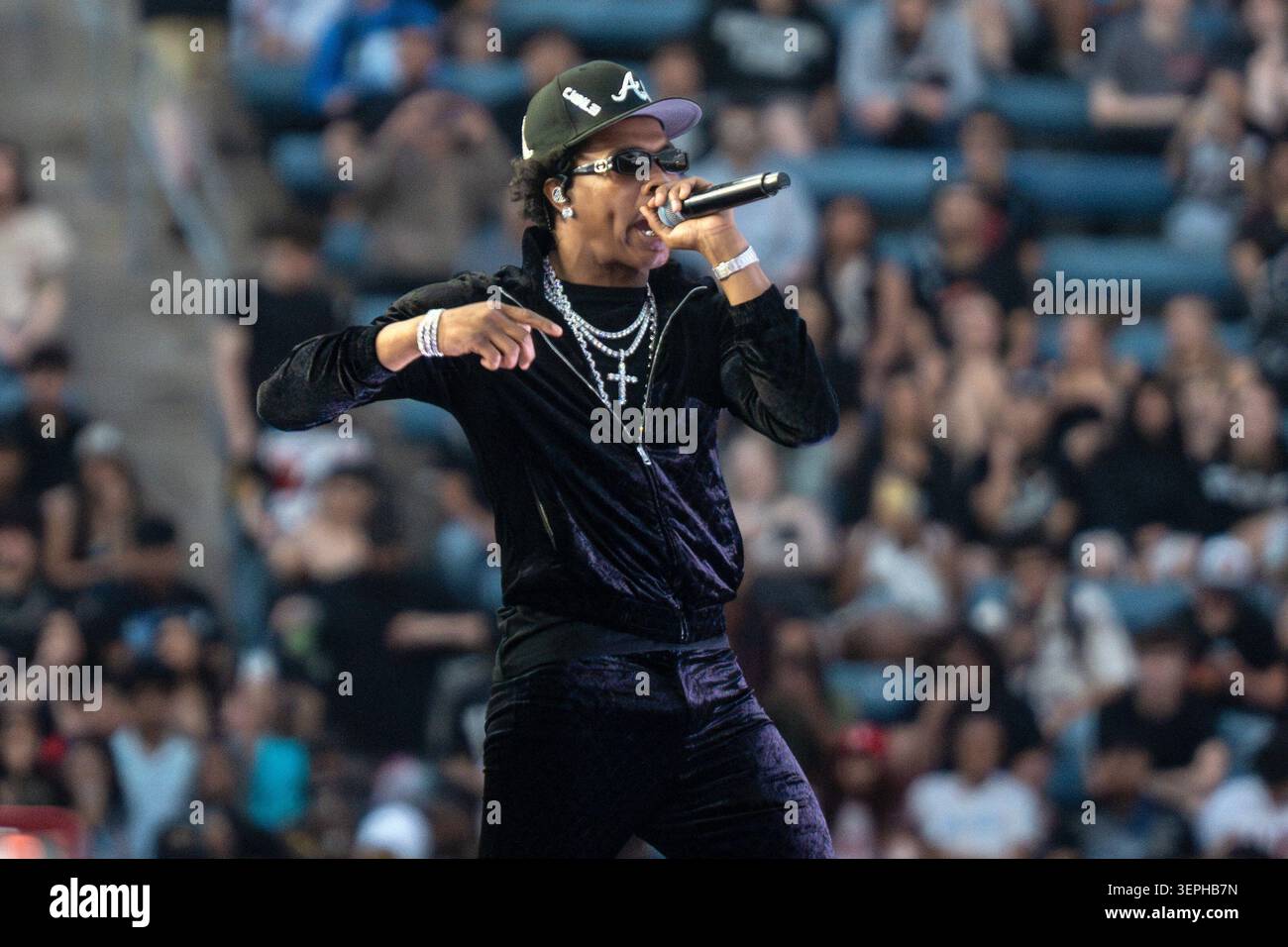 Lil Baby performs at Summer Smash on Sunday, June 14, 2026, at the ...