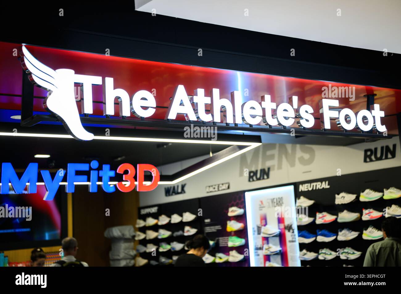 Signage at a The Athlete’s Foot retail store in Sydney, Monday, June 15 ...