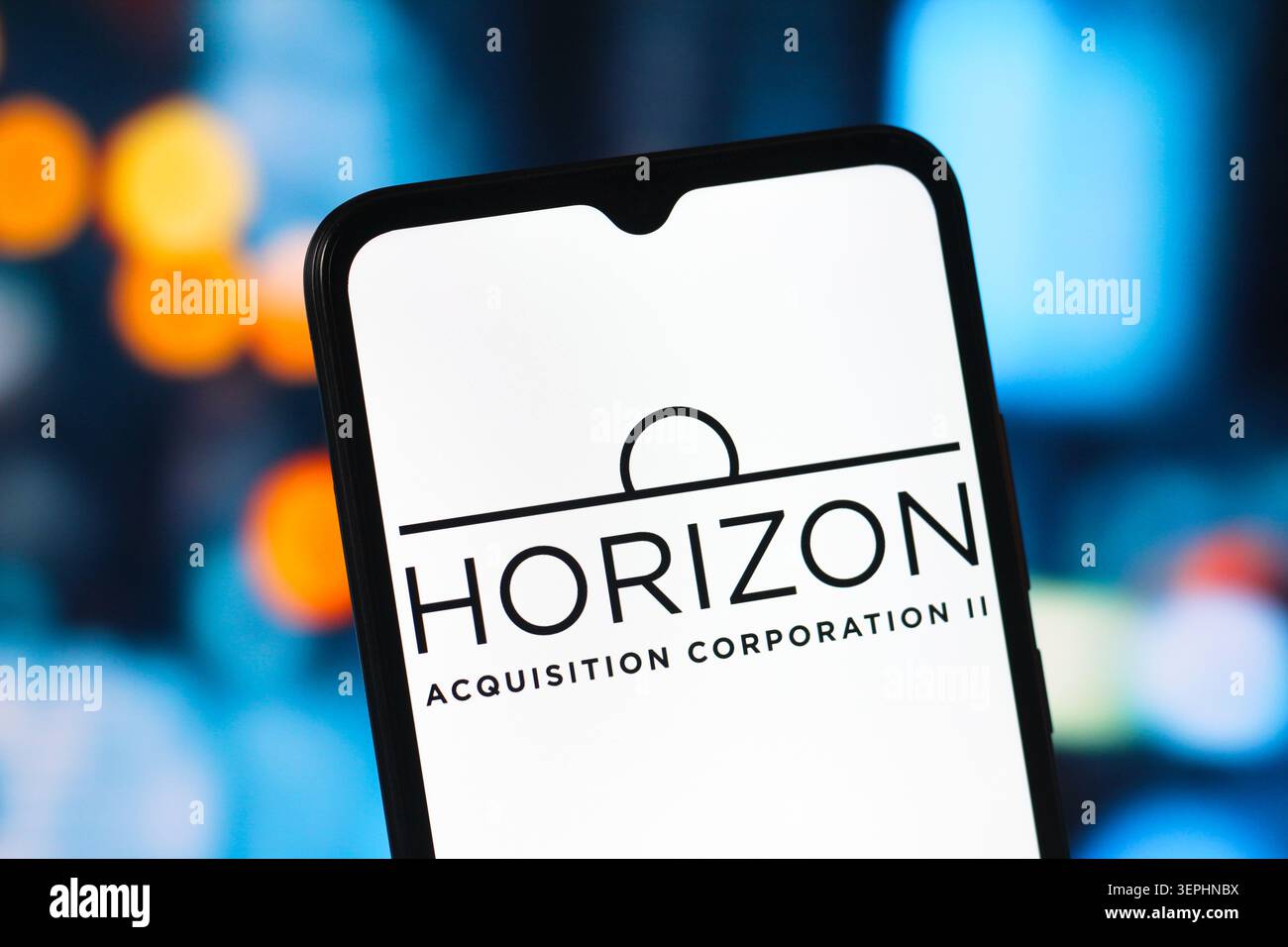 In this photo illustration, the Horizon Acquisition Corporation II logo ...