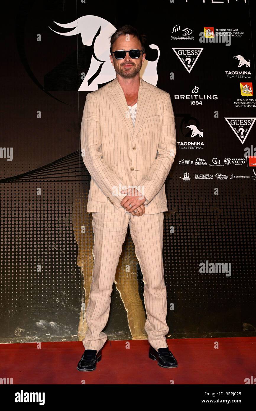 Aaron Paul 72nd Taormina Film Festival 4th Evening red carpet Taormina ...