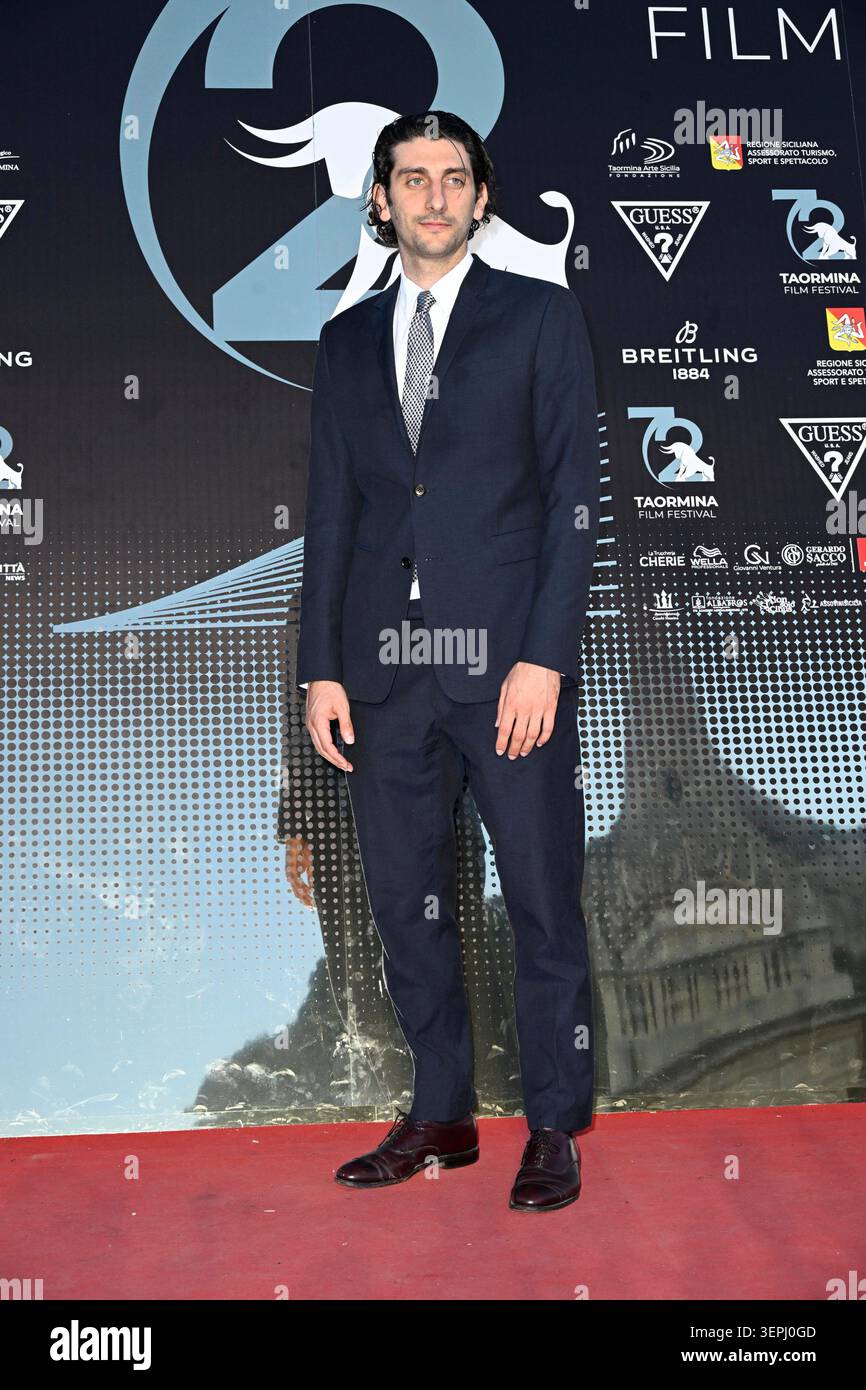 Pietro Castellitto 72nd Taormina Film Festival Final evening red carpet ...