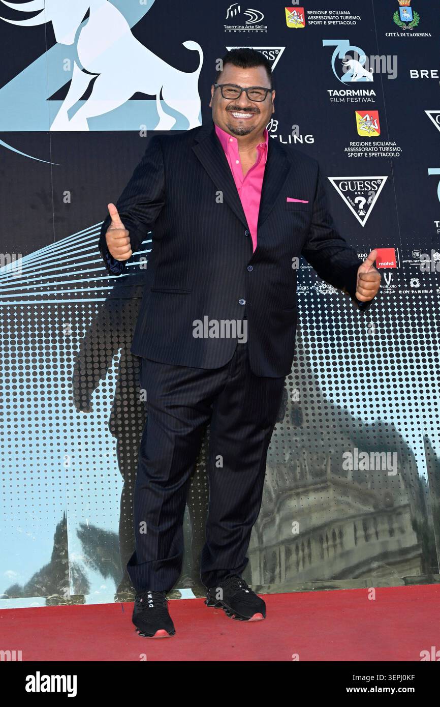 Sergio Friscia 72nd Taormina Film Festival 4th Evening red carpet ...