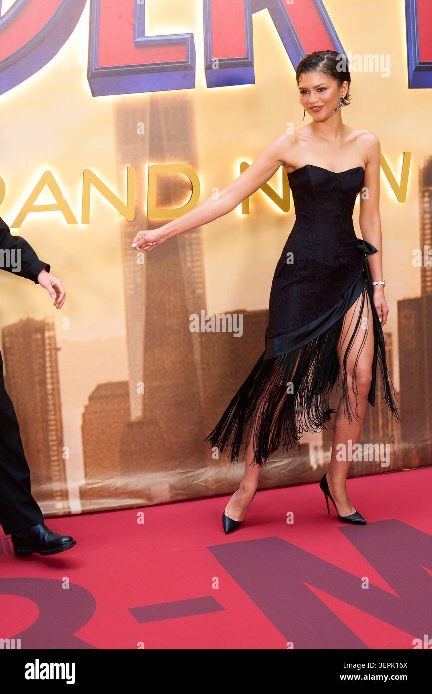 Madrid. Spain. 20260615, Zendaya attends 'Spiderman: Brand new day ...