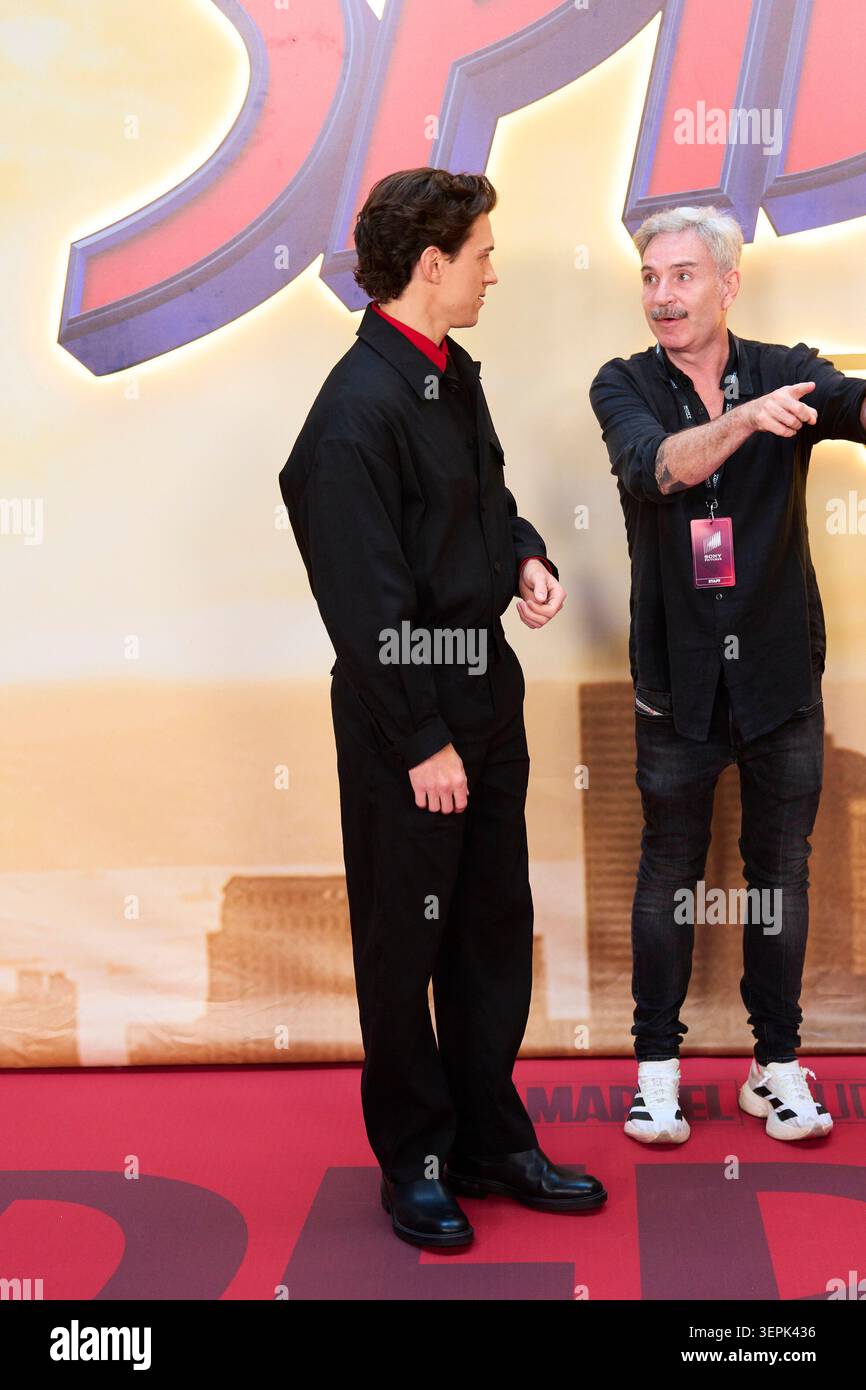 Tom Holland attends 'Spiderman: Brand new day' Photocall at Four ...