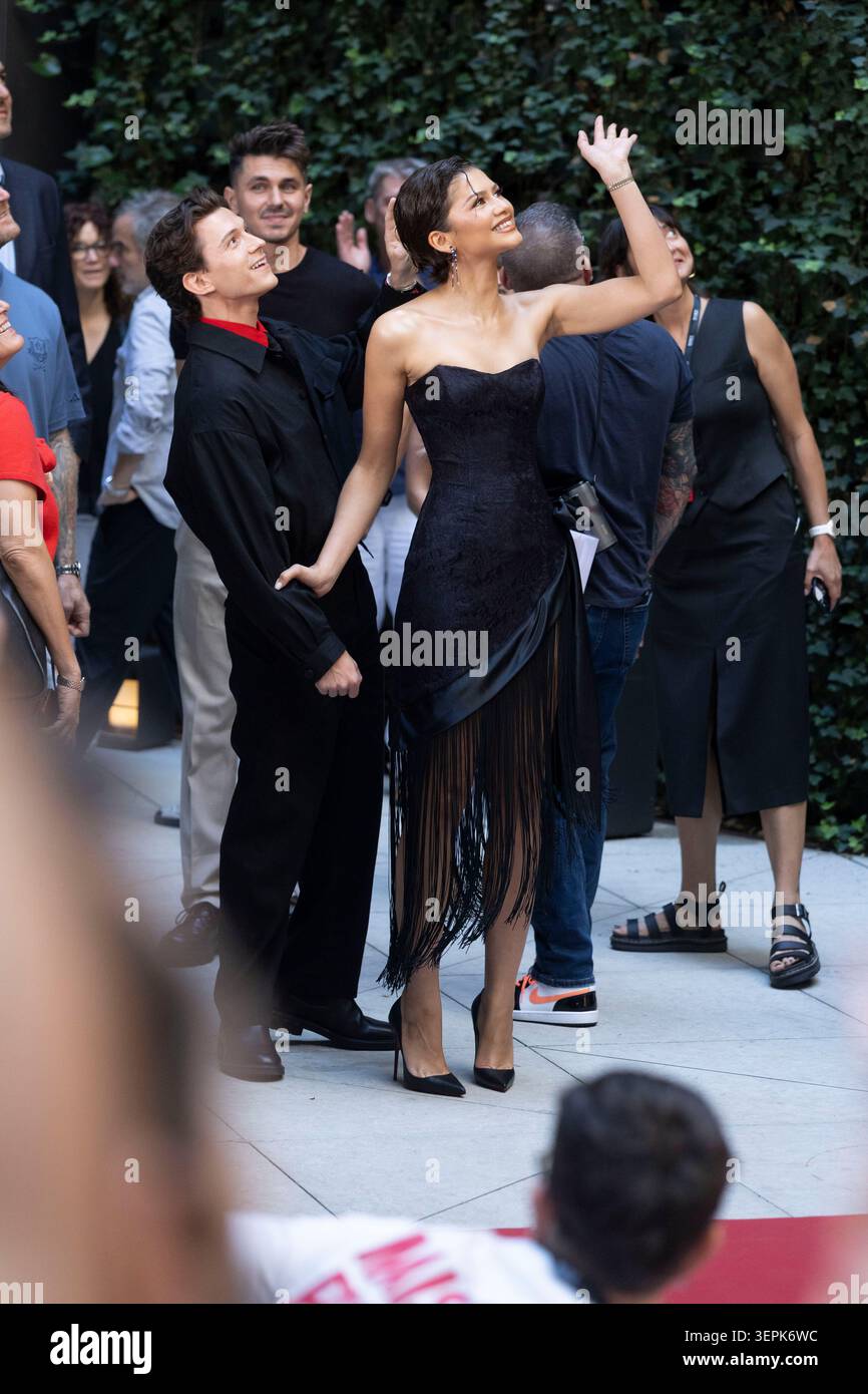 Tom Holland and Zendaya attended 'Spider-Man: Brand New Day' Photocall ...