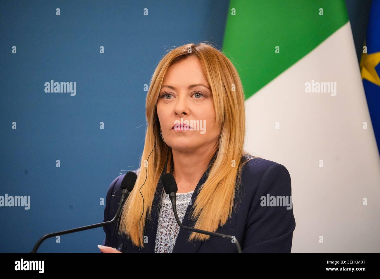 IPA85717640 - Rome: Joint statements by Italian Prime Minister Giorgia ...