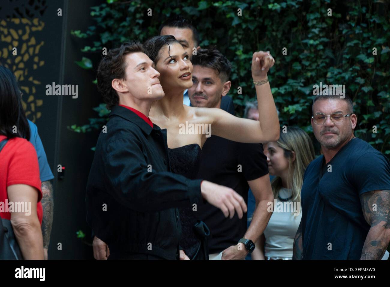 Tom Holland and Zendaya Coleman attend the Spider-Man: Brand New Day ...