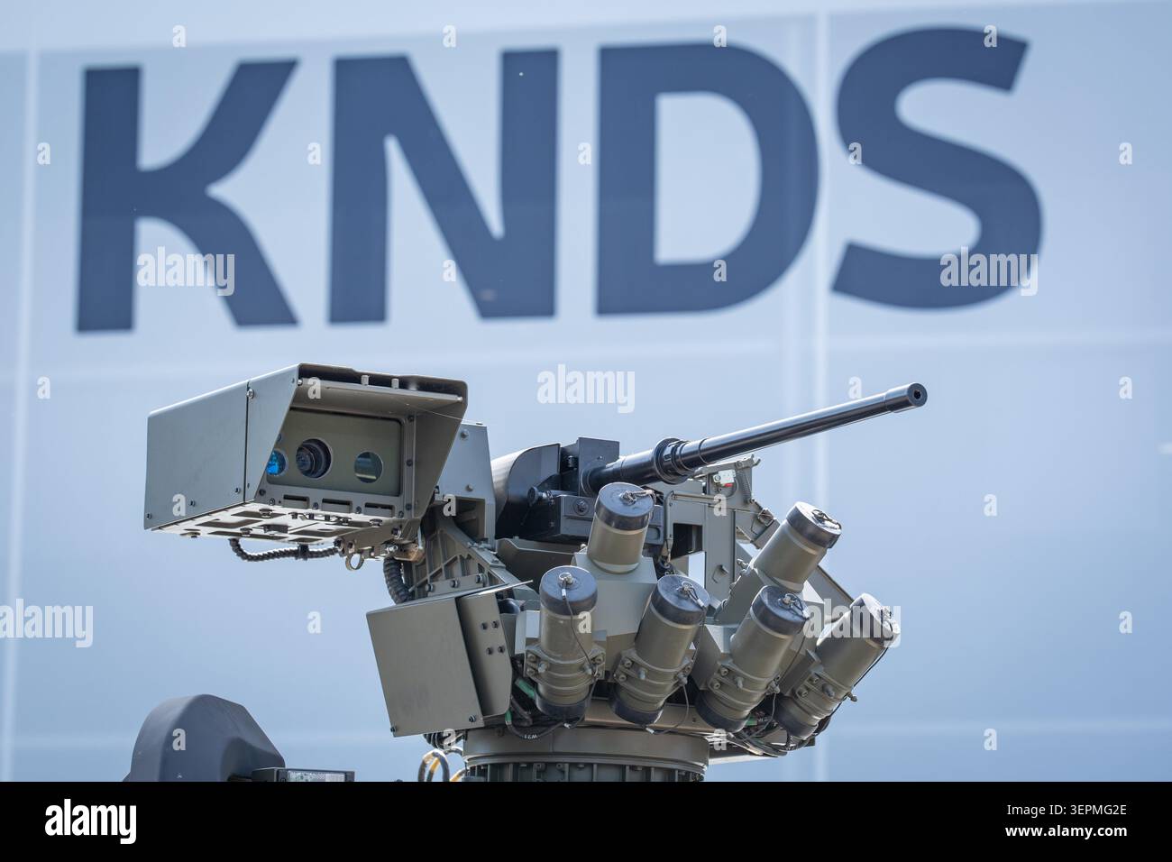 Trade fair booth of the defense contractor KNDS Stock Photo - Alamy