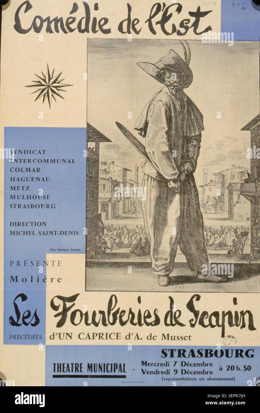 Strasbourg municipal theatre moliere scapin performance programme event ...