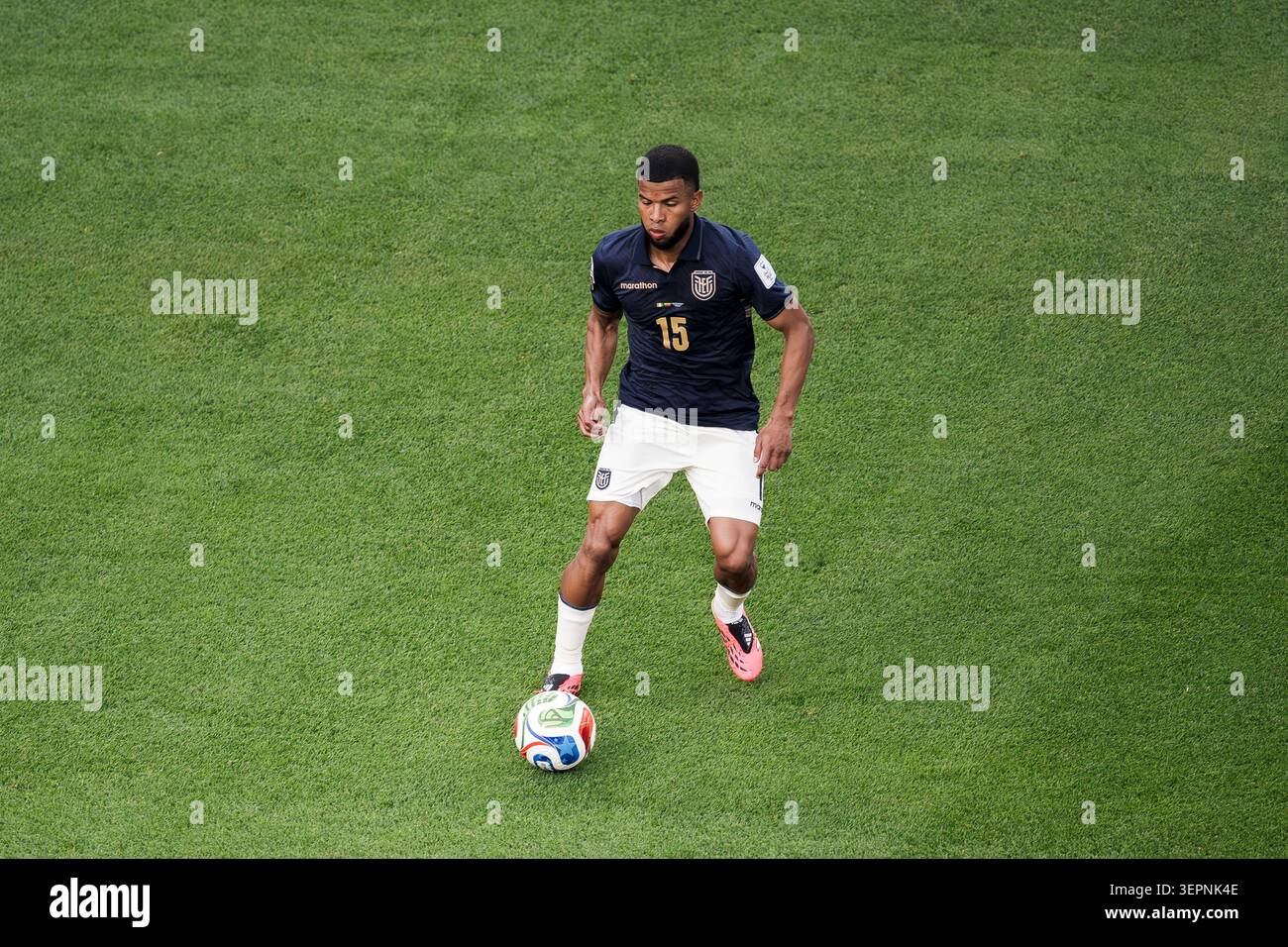 Pedro Vite of Ecuador in action during the FIFA World Cup 2026 Group E ...